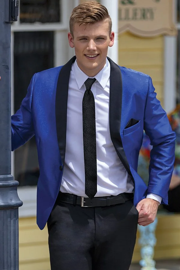 MOD | Starlight Lame' Blue — DuBois Formalwear | Suit & Tux Rentals in ...