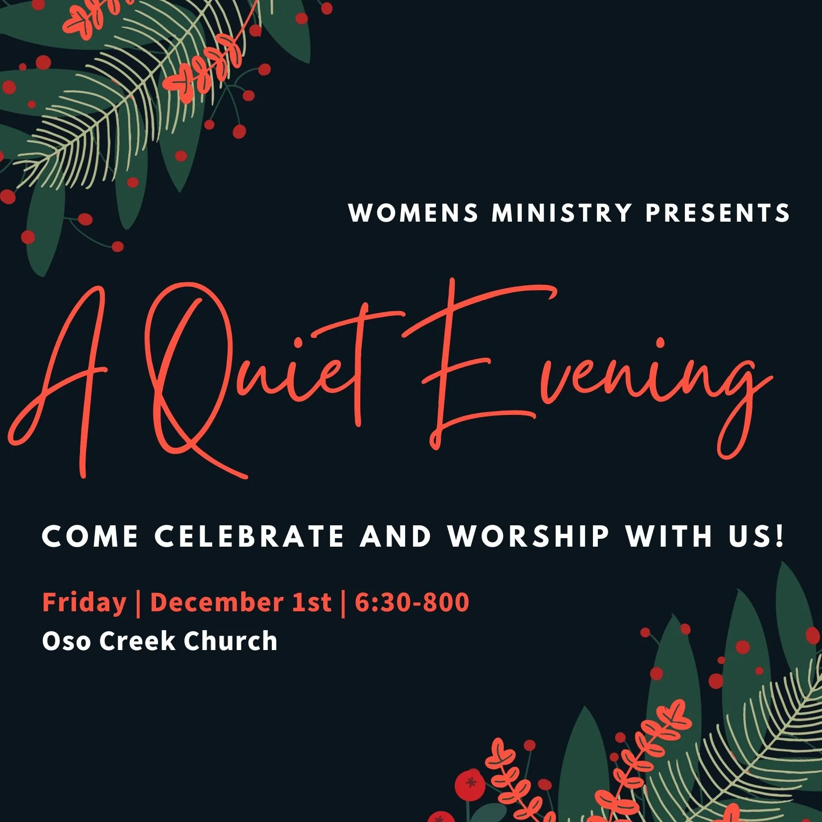 Upcoming Events — Oso Creek Church