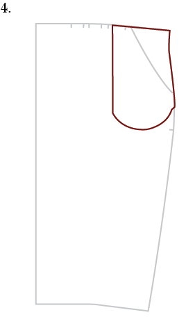 how to draw a slanted pocket — How to do Fashion