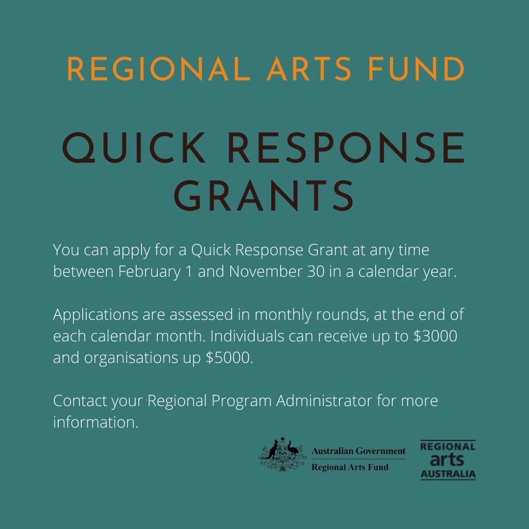 Quick Response Grants — RANT Arts