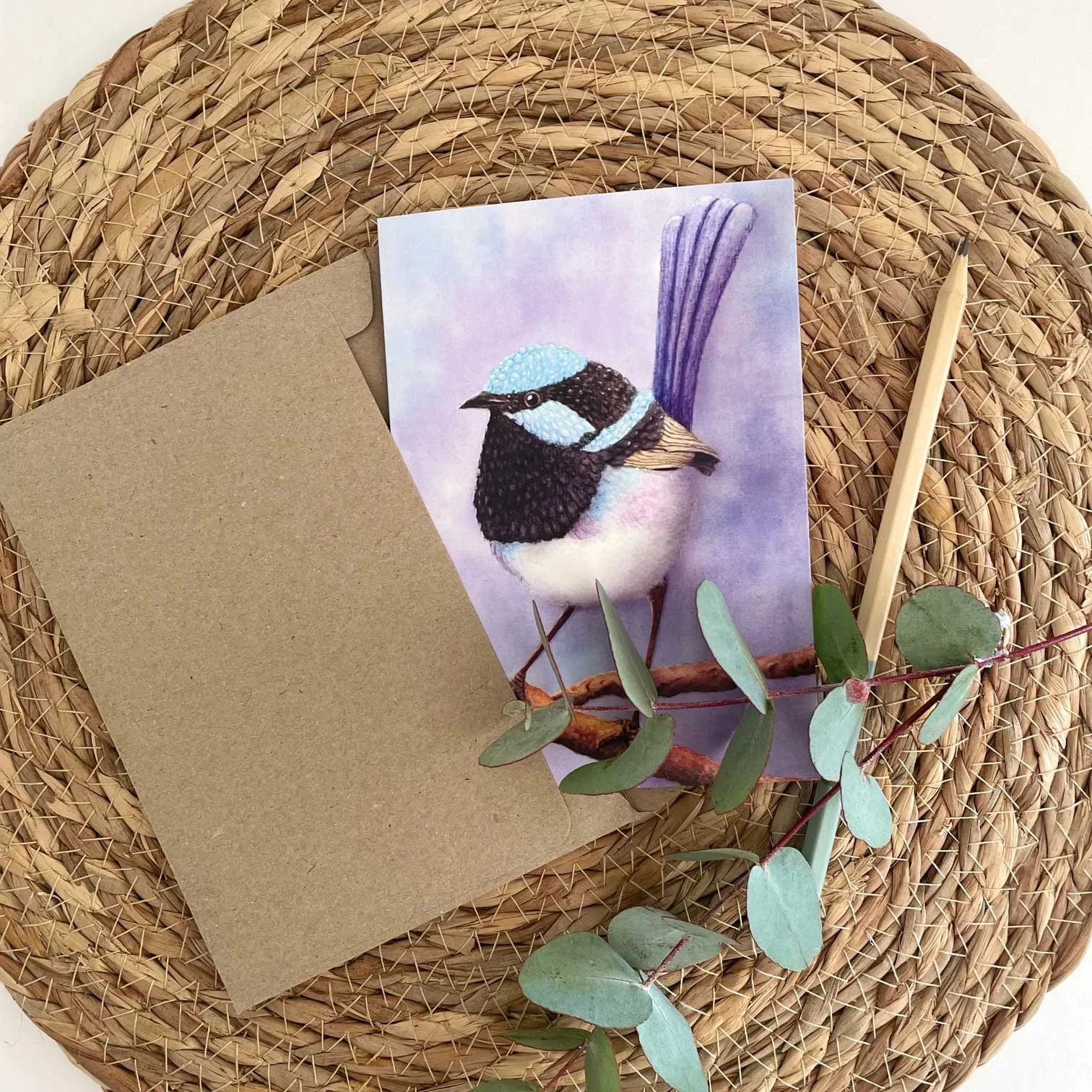 'Jimmy Wren' Greeting Card — Kerry Ide Illustration