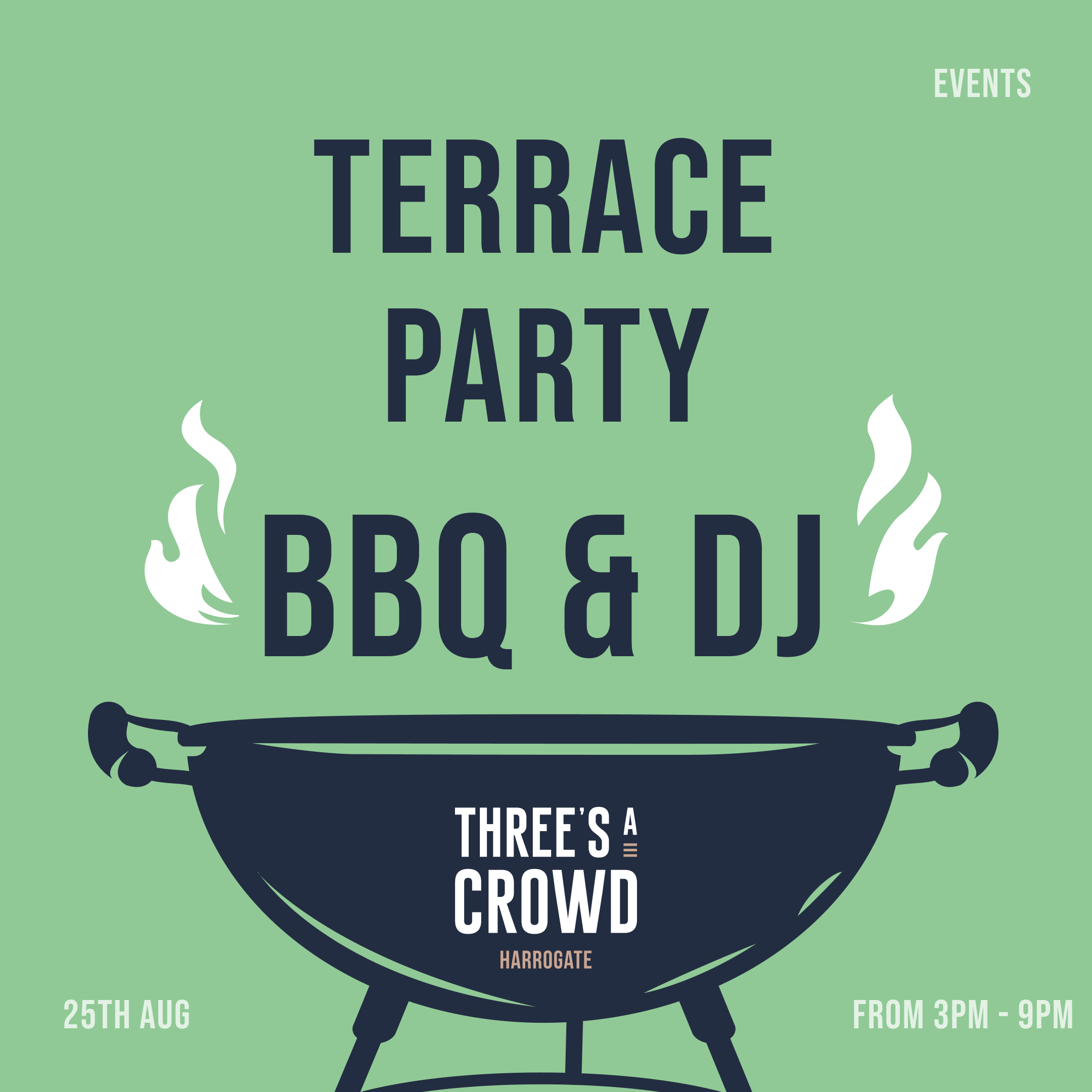 Terrace Party | Harrogate — Three's A Crowd