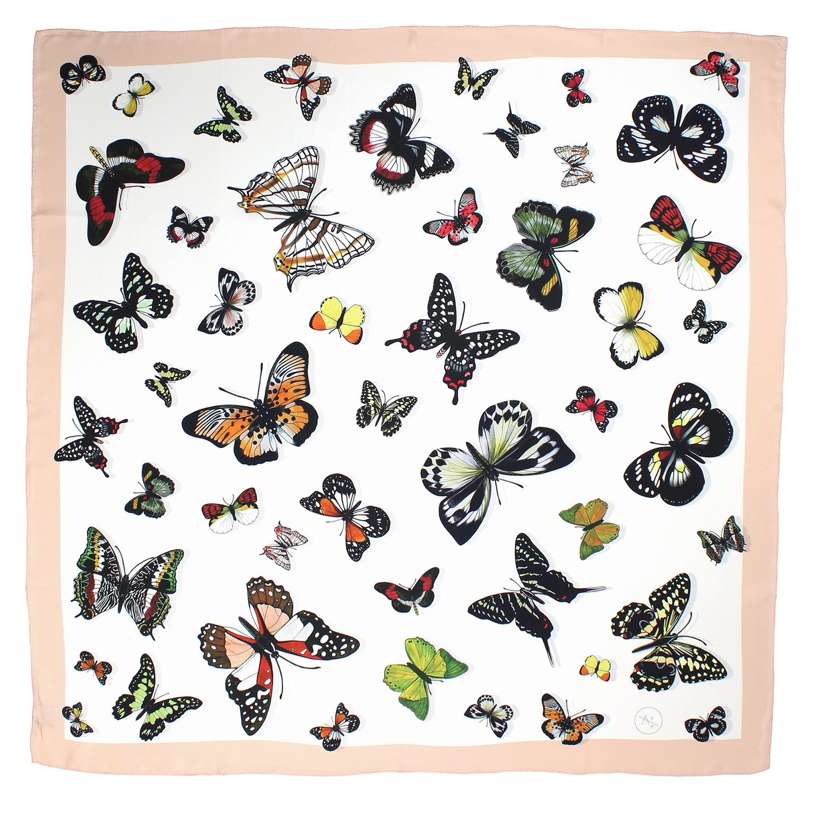 Butterfly World - Blush/White | Alice Fulton Pozzi