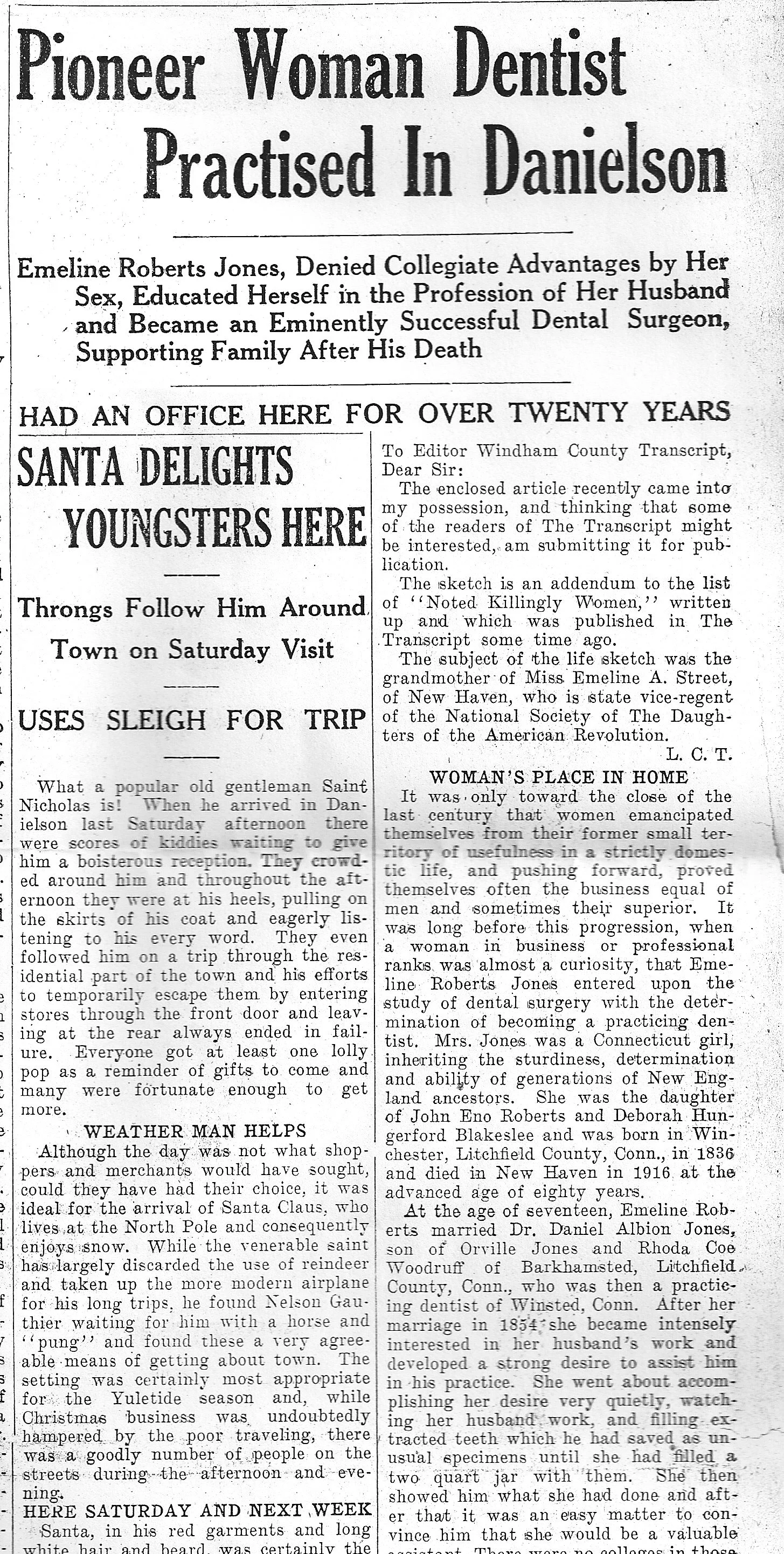 Emeline Roberts Jones — Sindecuse Museum