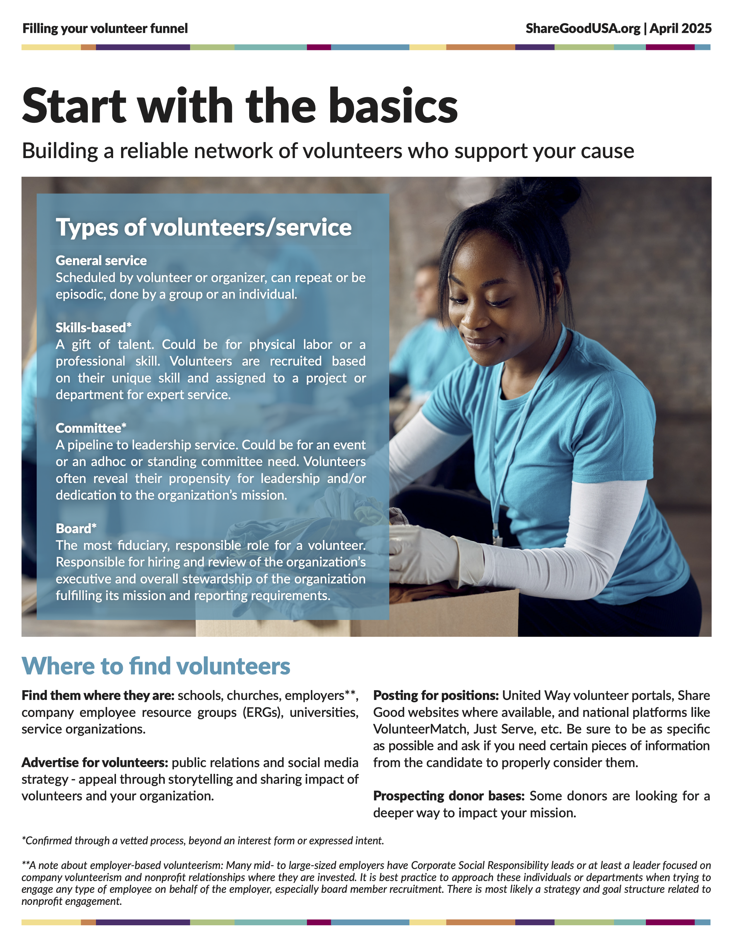 Filling your volunteer funnel — Share Good
