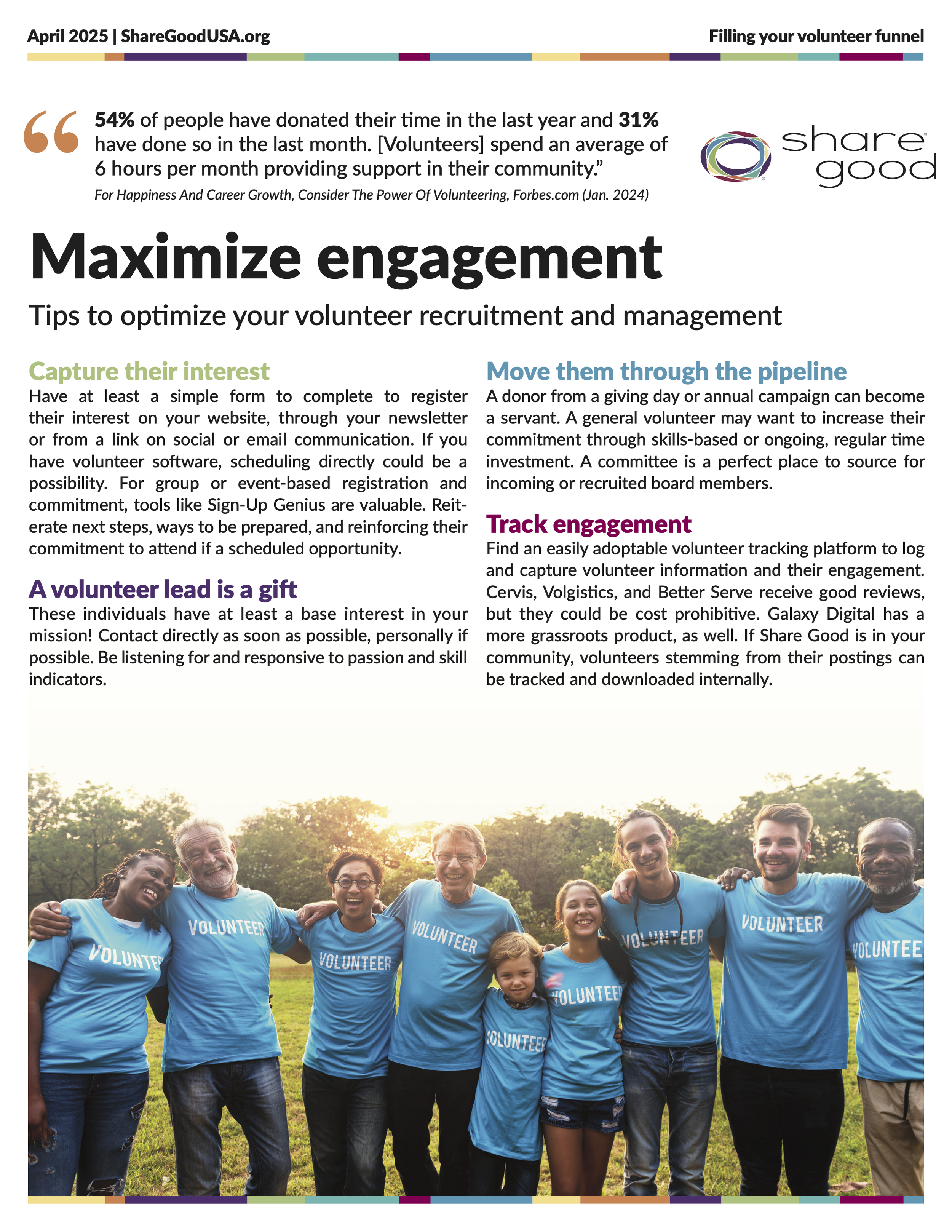 Filling your volunteer funnel — Share Good