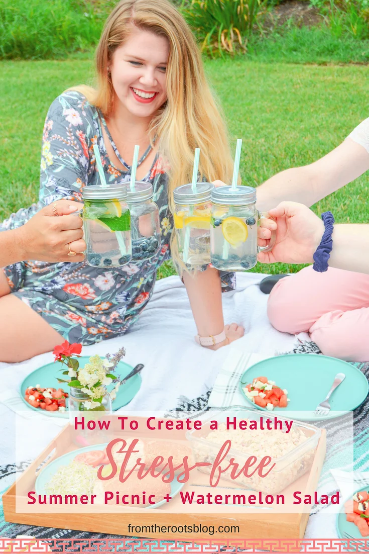How to Create a Healthy Stress-Free Summer Picnic + Watermelon Salad ...