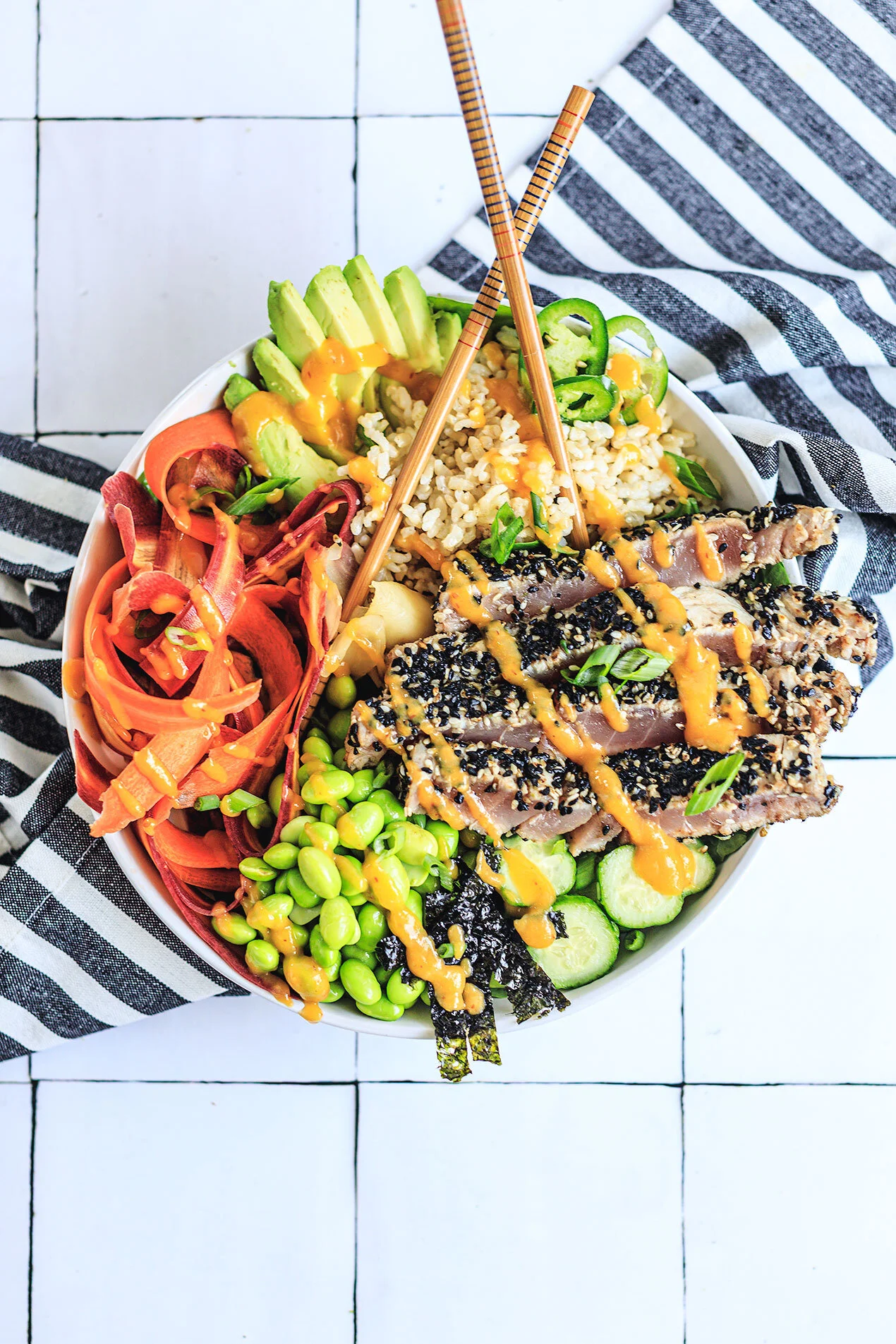 Ahi Poke Bowl & Stack | From the Roots