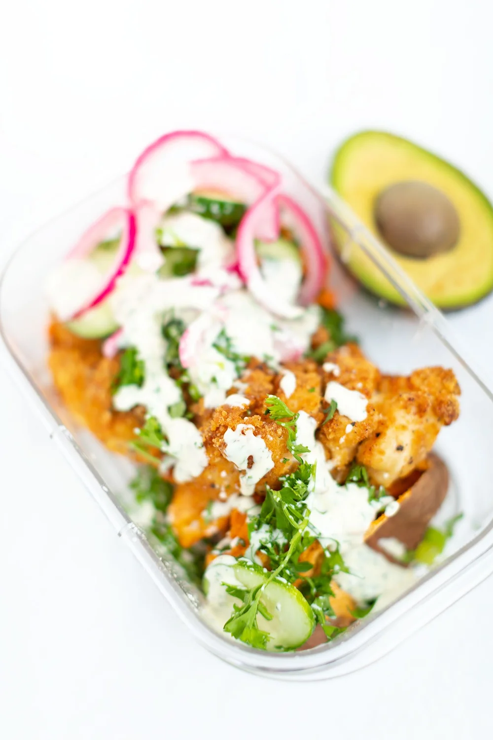 Healthy Crispy Chicken Salad | From the Roots