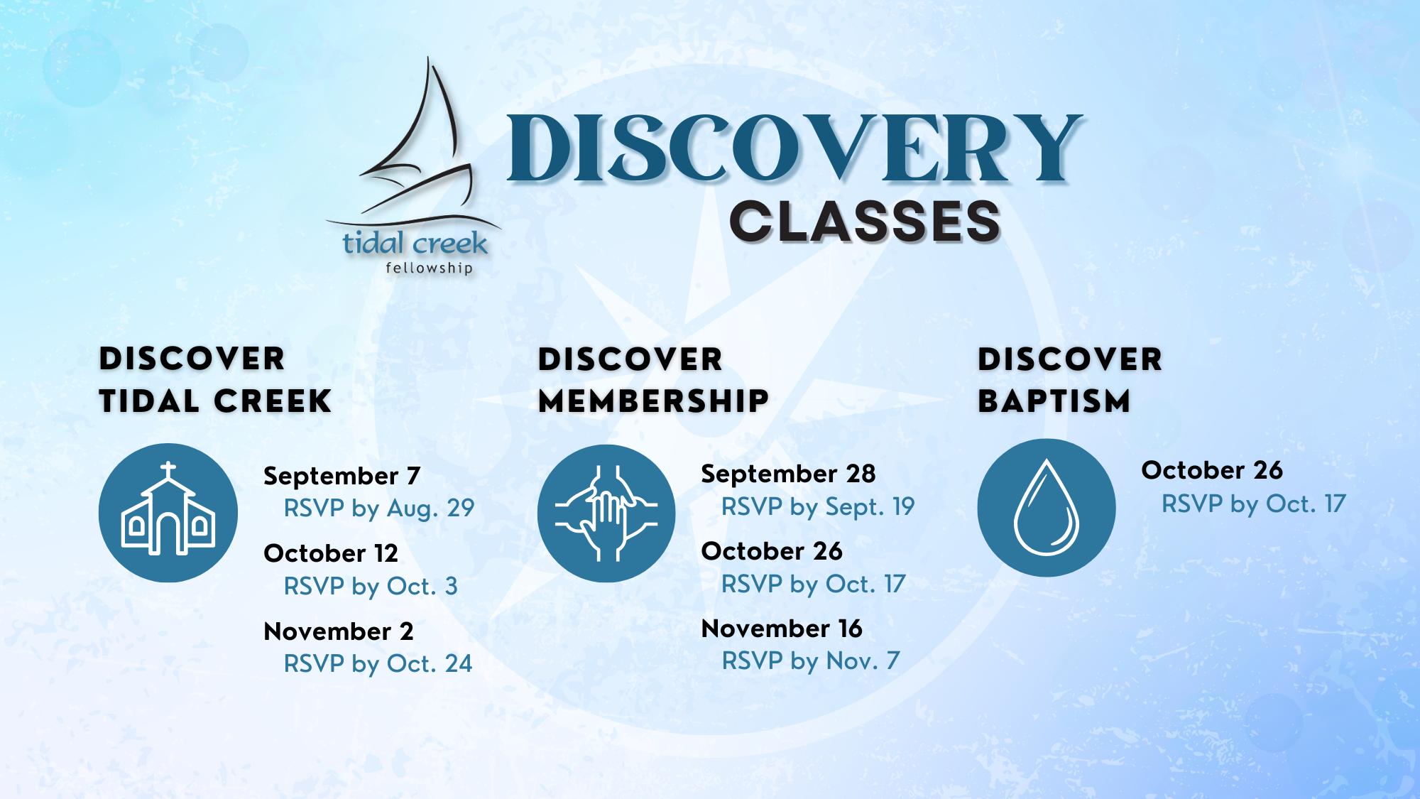 Discovery Classes — Tidal Creek Fellowship