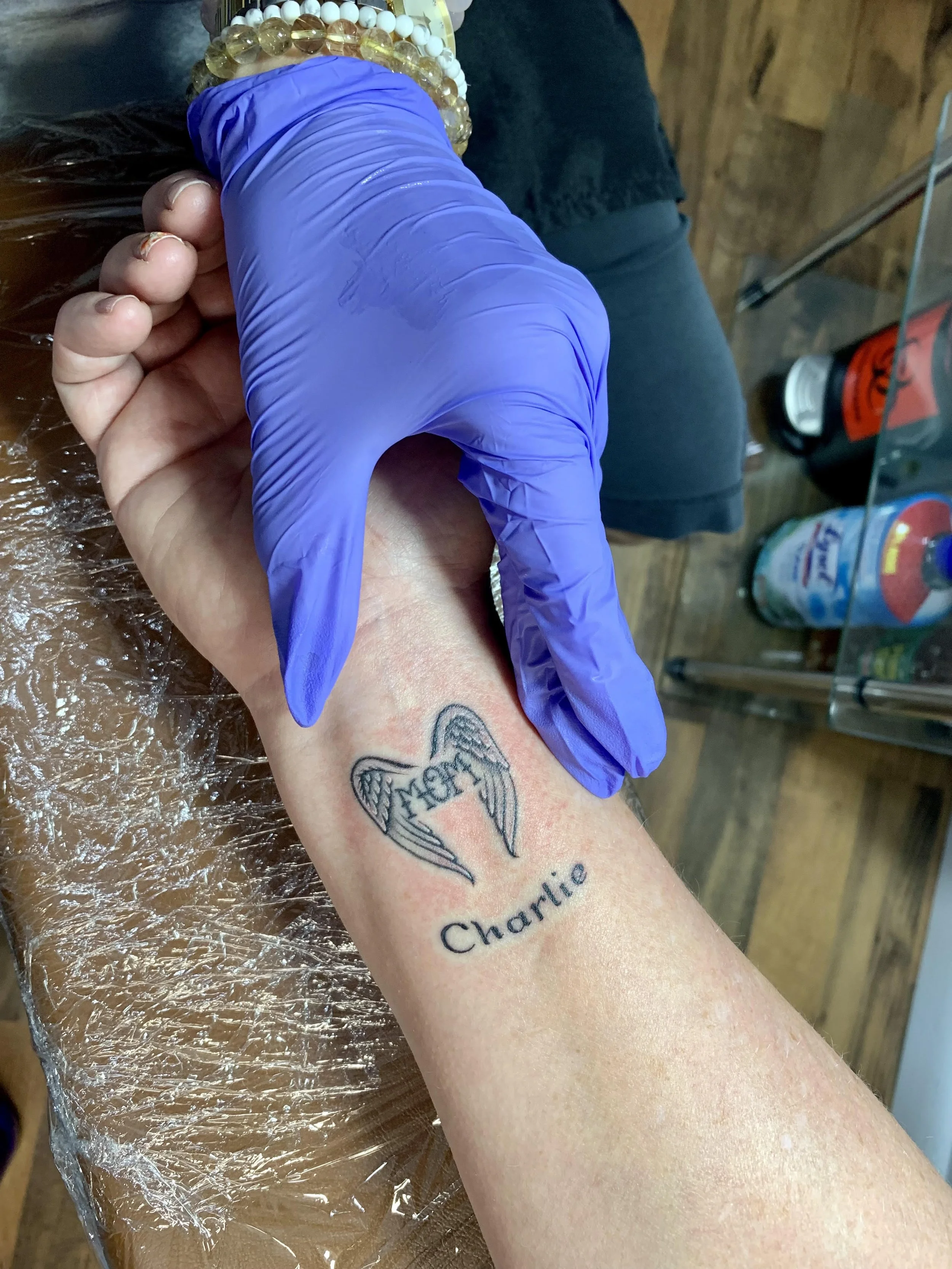 Charlie Name Tattoo