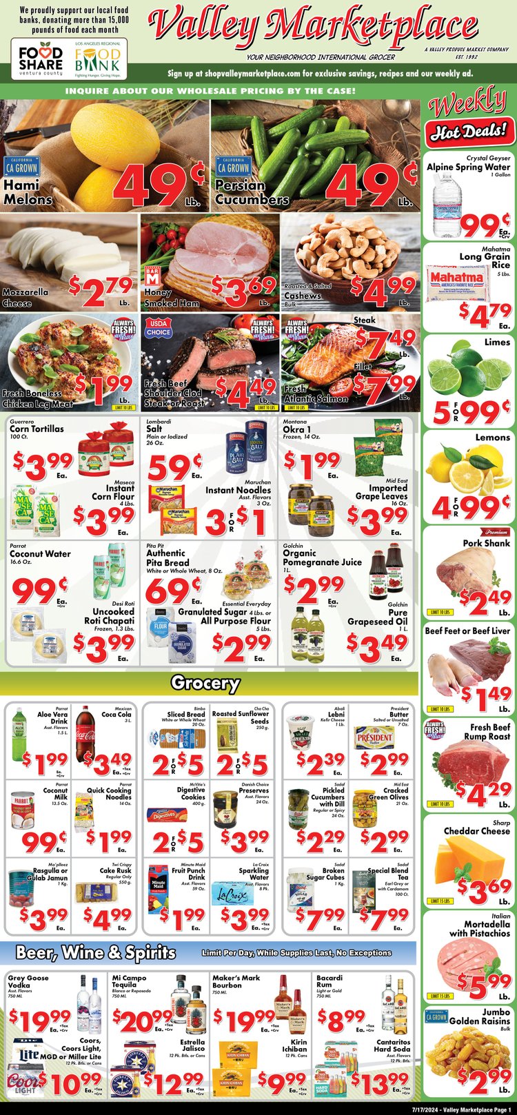 Weekly Ad — Valley Marketplace
