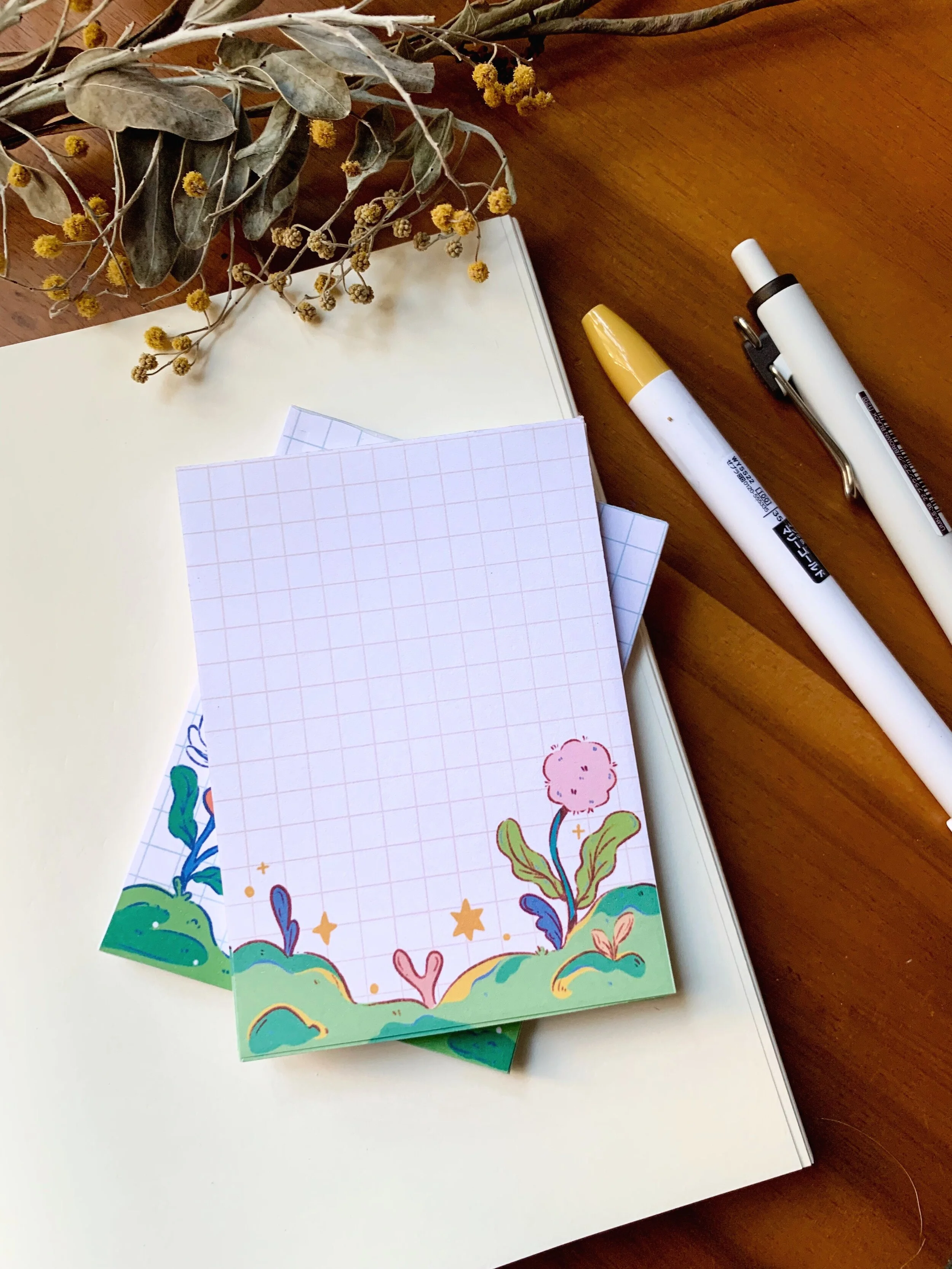 spring meadow memo notes — coffee+scribbles - botanical illustrator and ...