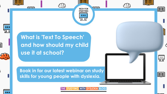 What is 'text to speech' and how should my child use it at school ...