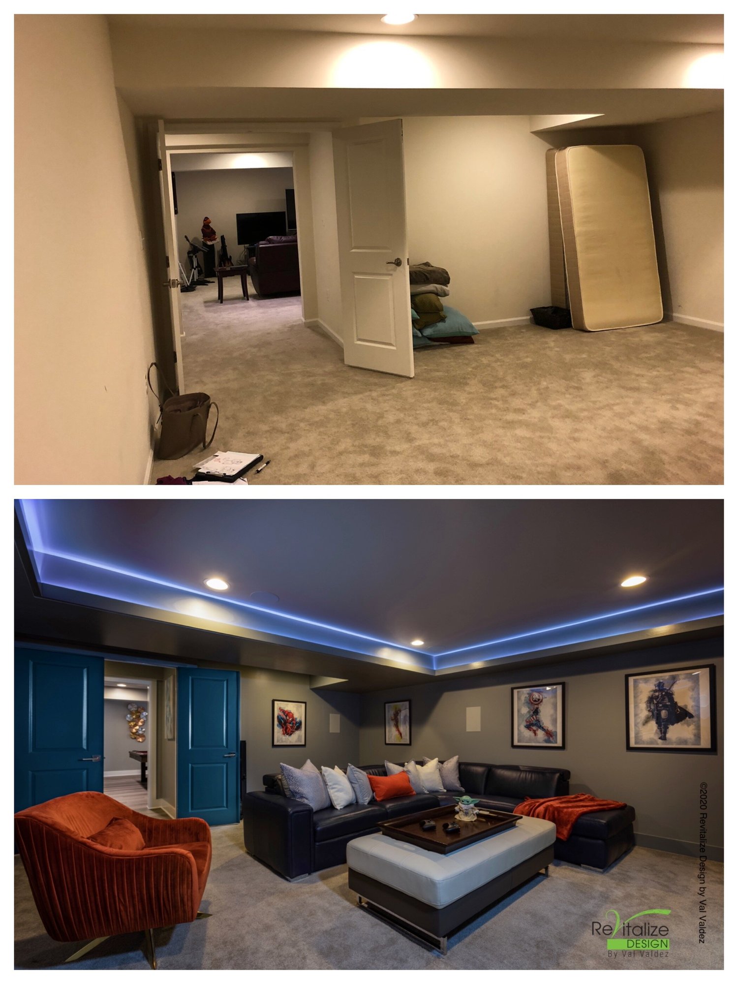 Basement Bulkheads Become Design Elements — ©Revitalize Design by Val ...