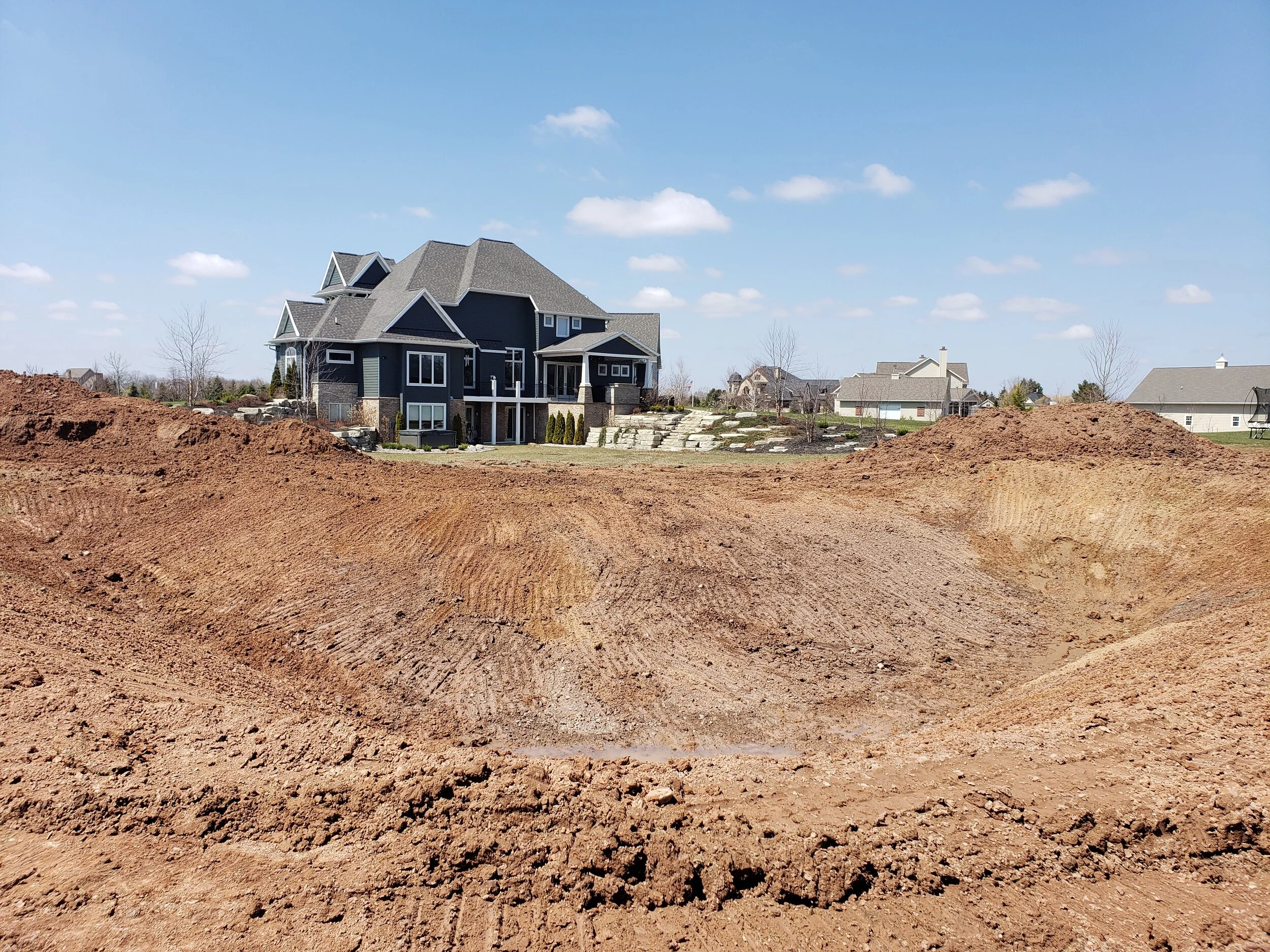 Pond Excavation — D&D Excavating and Landscape Service, Inc.