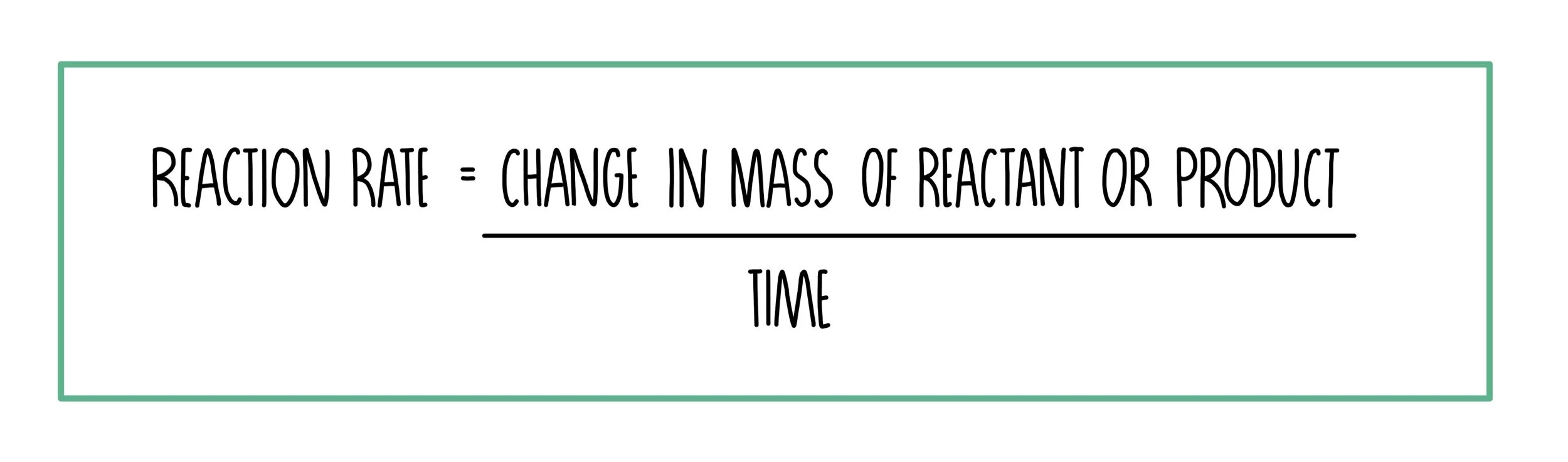 Rates of Reaction (GCSE) — the science hive