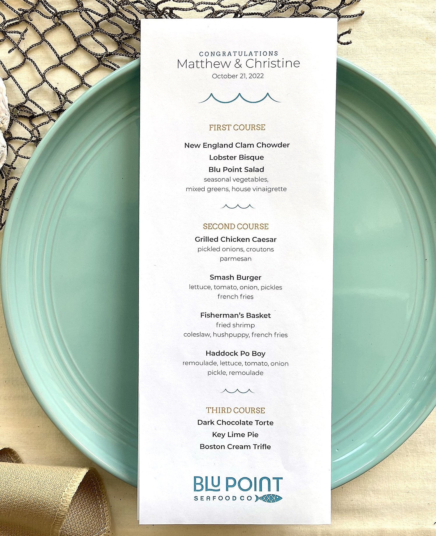 Special Events and Private Dining — BLU Point Seafood Co