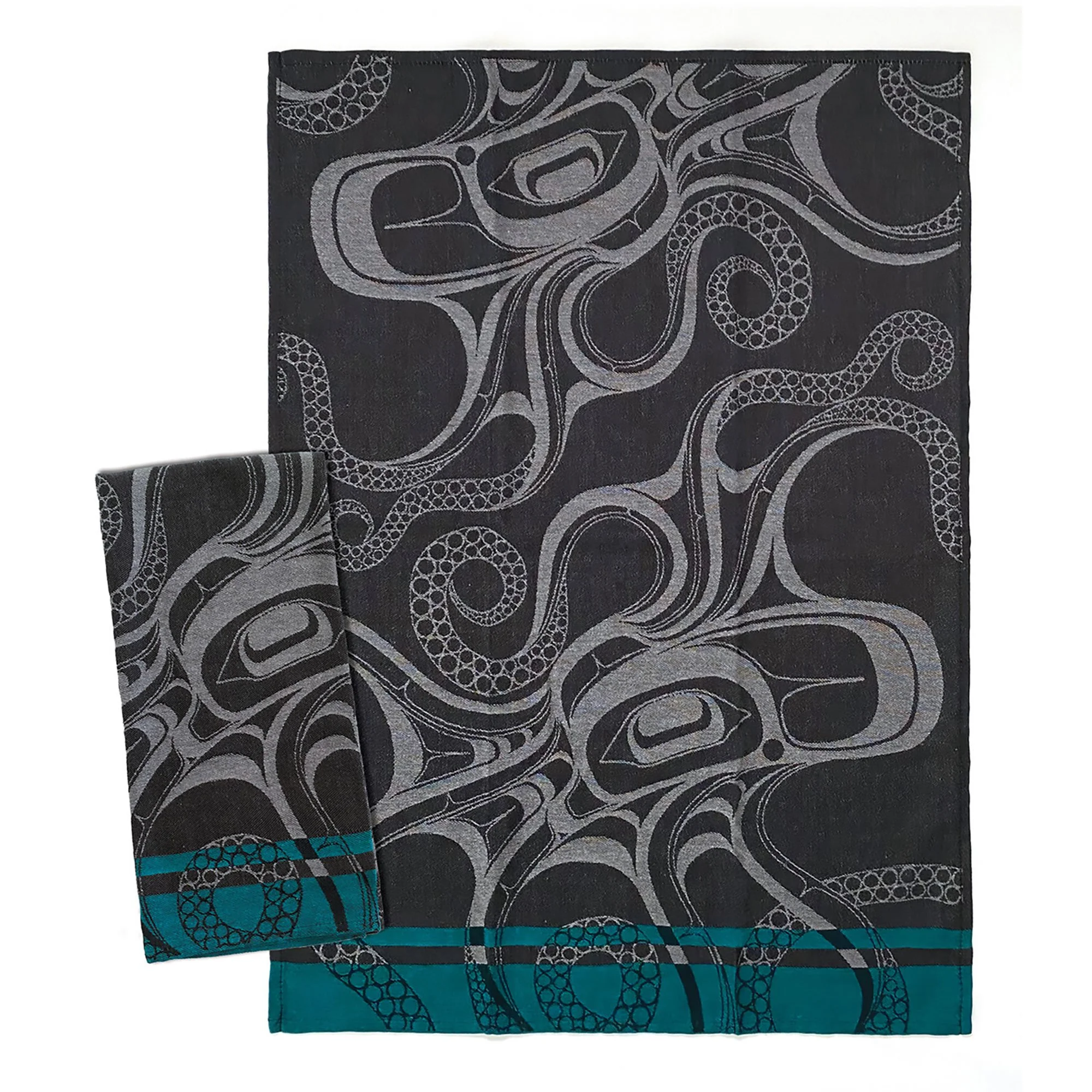 Octopus Cotton Tea Towel by Native Northwest — Old Cedar Native Arts