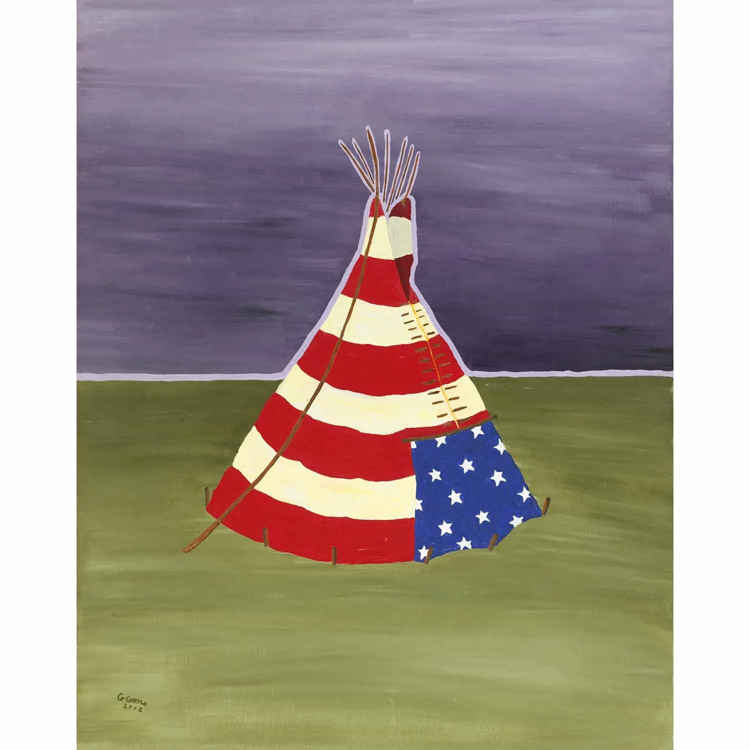 Lodge - Light Violet by Gordon Coons — Old Cedar Native Arts