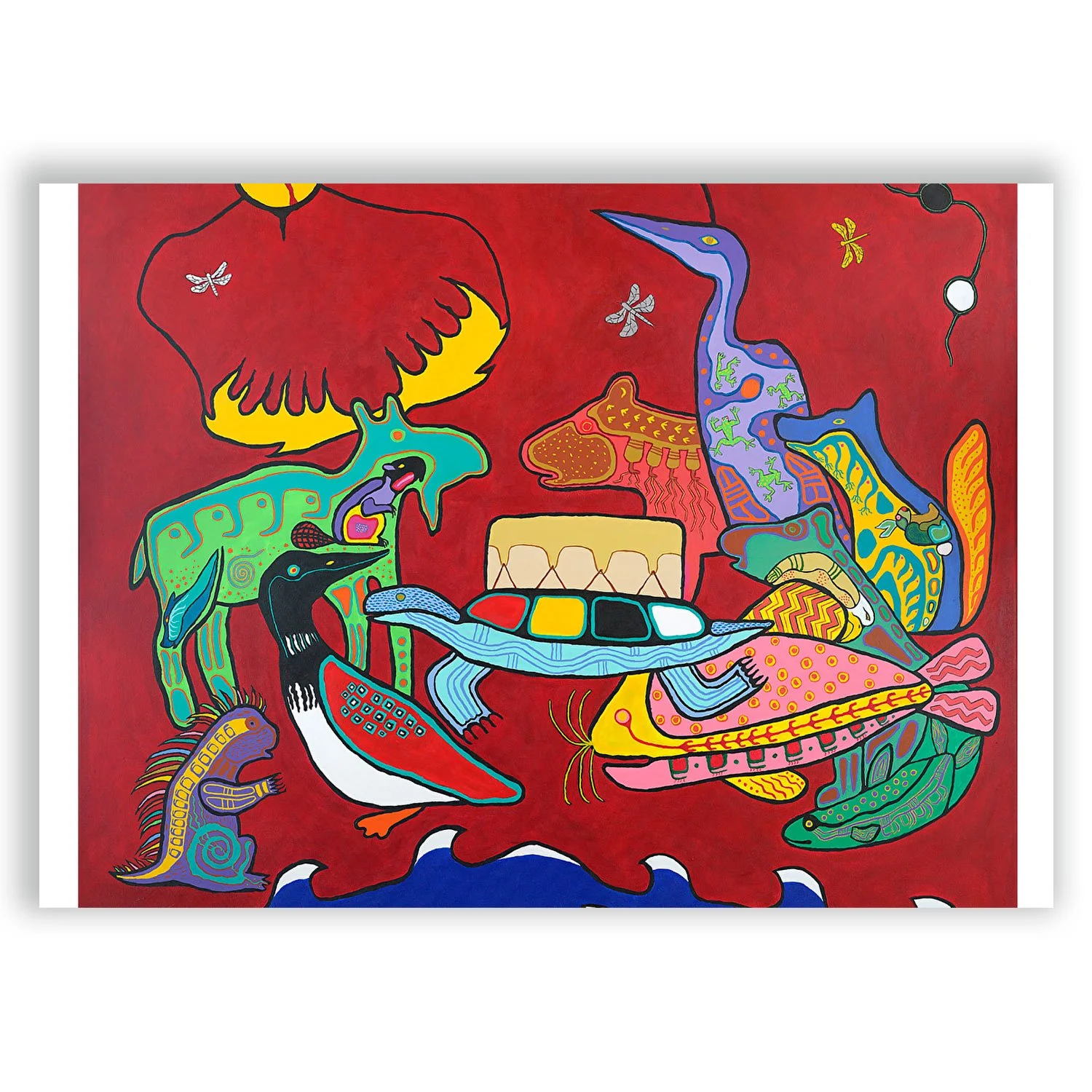 Bullhead Migration Series Note Card by Gordon Coons — Old Cedar Native Arts