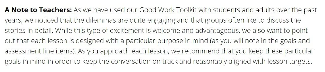 Introduction — The Good Project