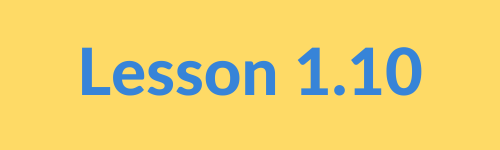 Lesson 1.10 — The Good Project