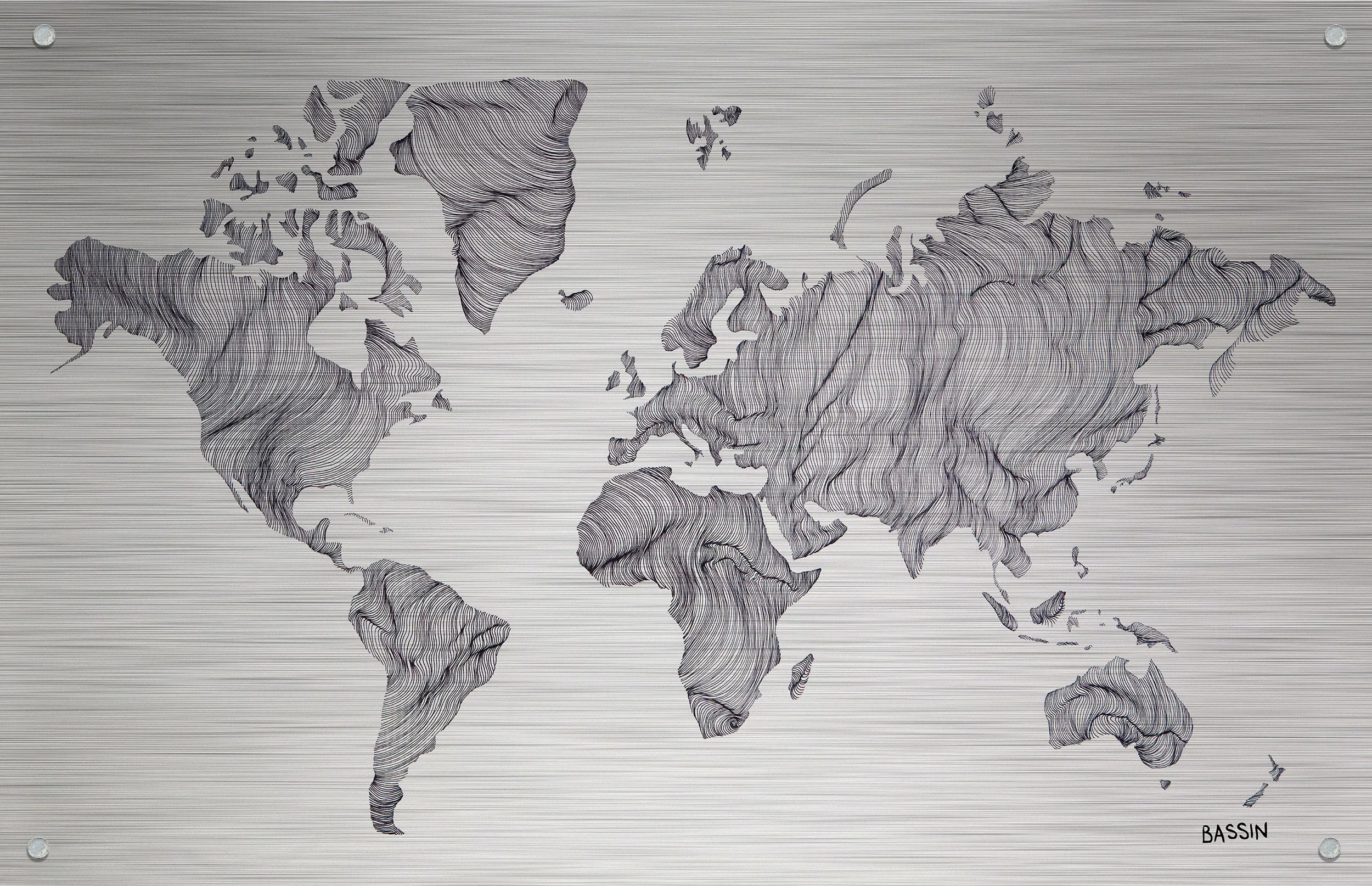 Topographic World Maps