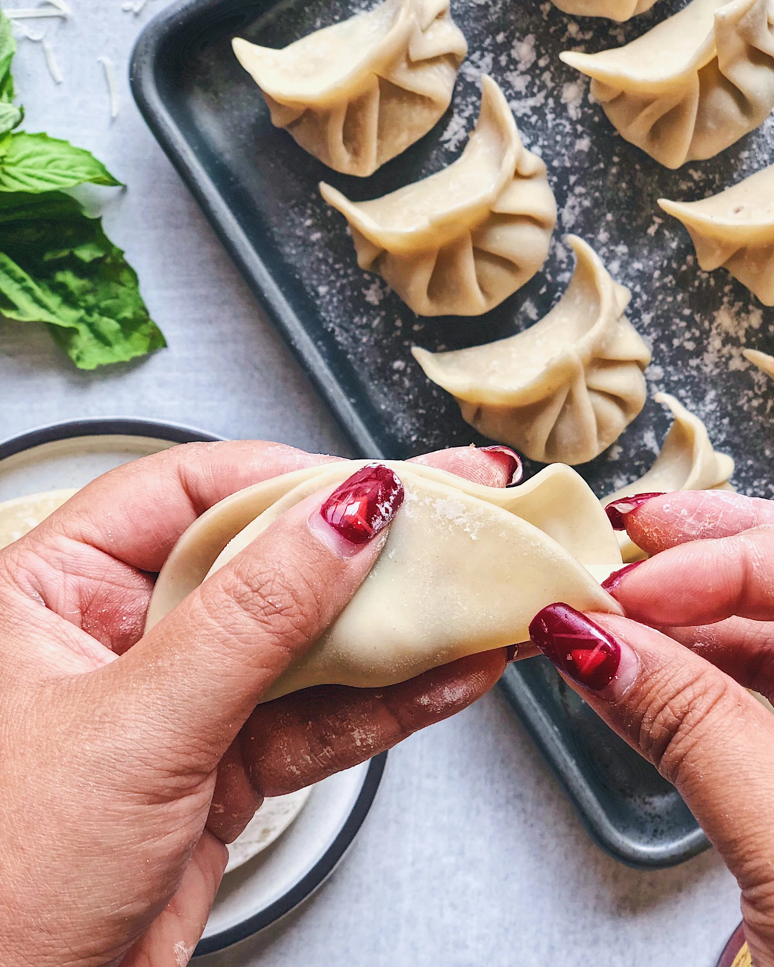 Recipe: Chicken Parm Potstickers — Lily Morello