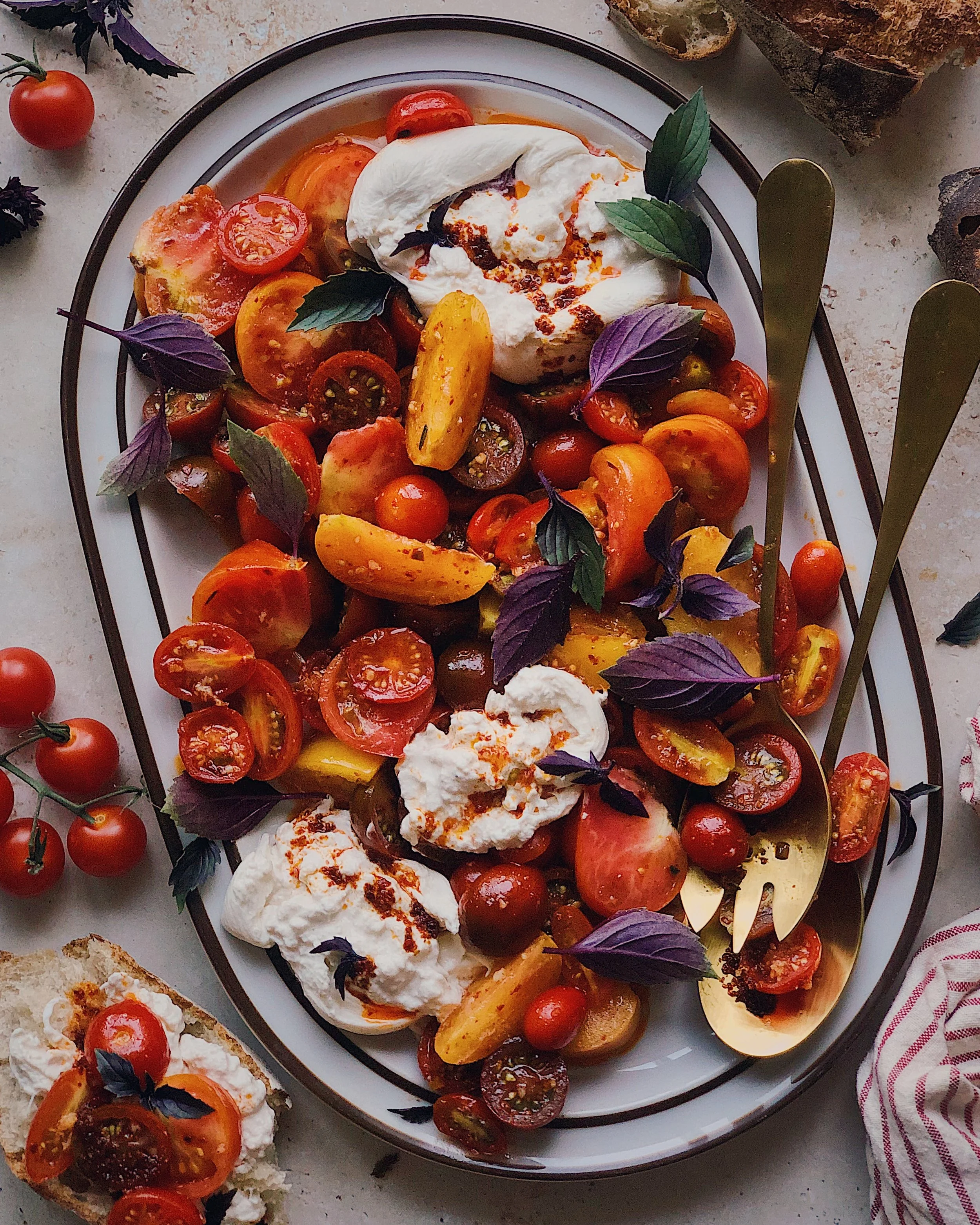 Mala Marinated Tomatoes in Chinese-Inspired Chili Oil Dressing — Lily ...