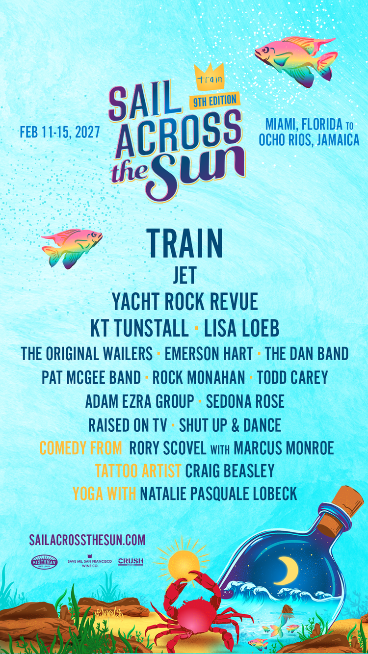 Train Unveils "Sail Across the Sun" Cruise 2027 — Hashtag Magazine