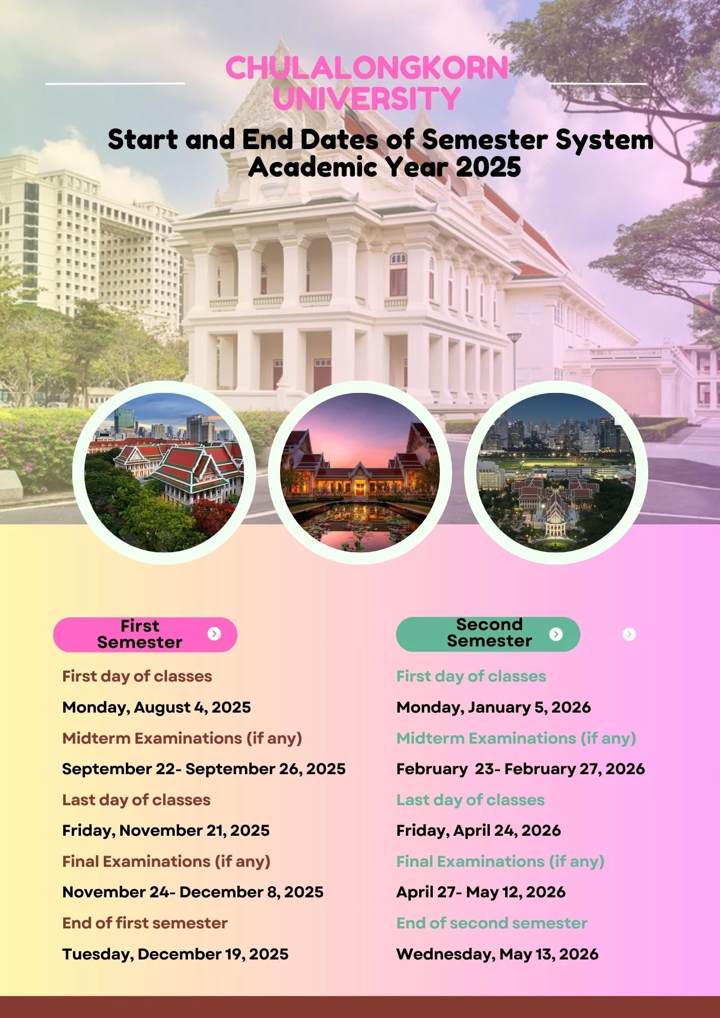 Academic Calendar — Southeast Asian Studies