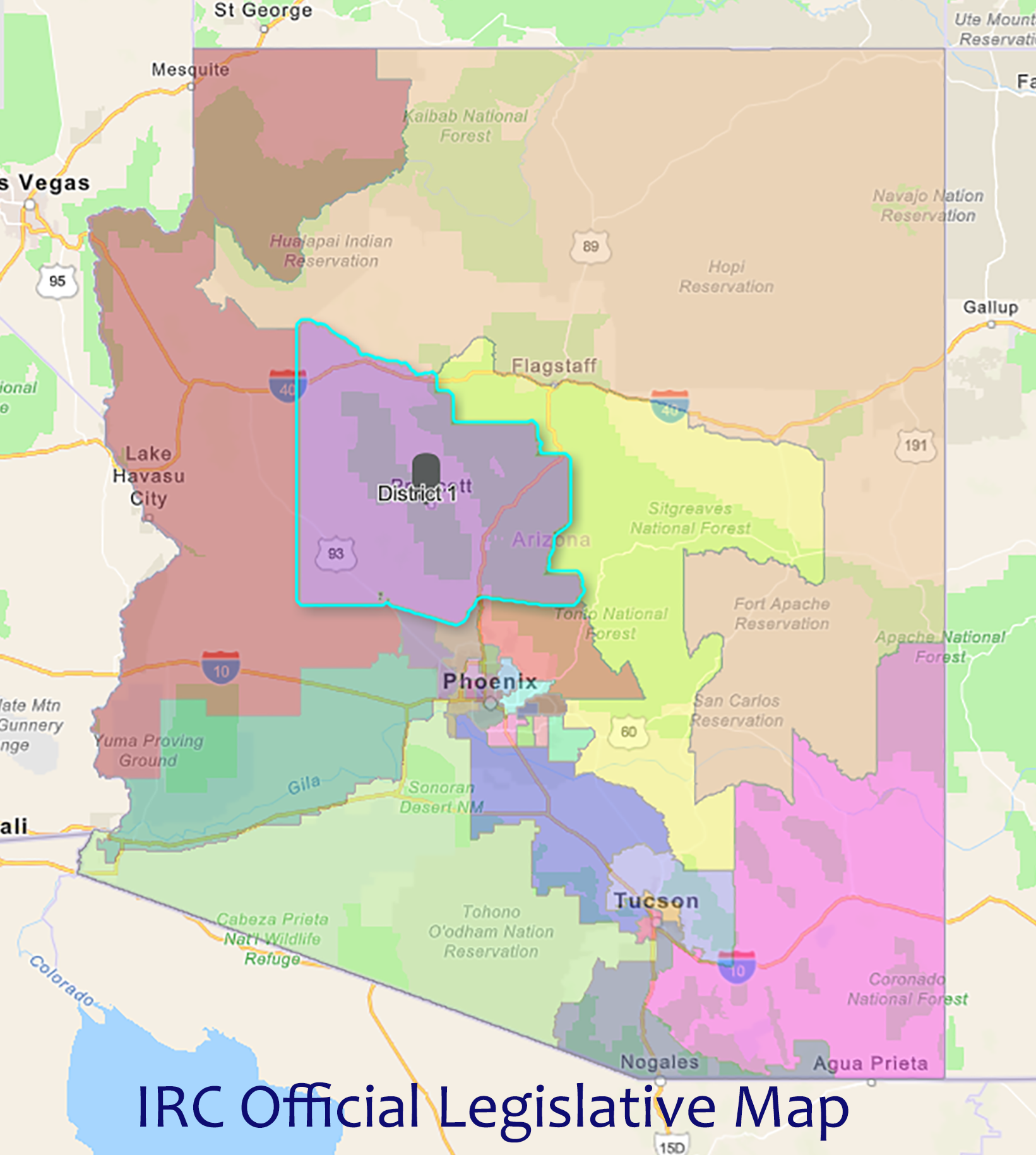 AZ District Maps — DWPA