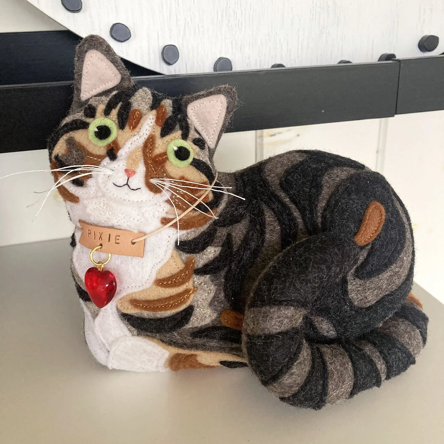 Wool Cat | Personalised handcrafted wool felt cat ornaments and memorials.