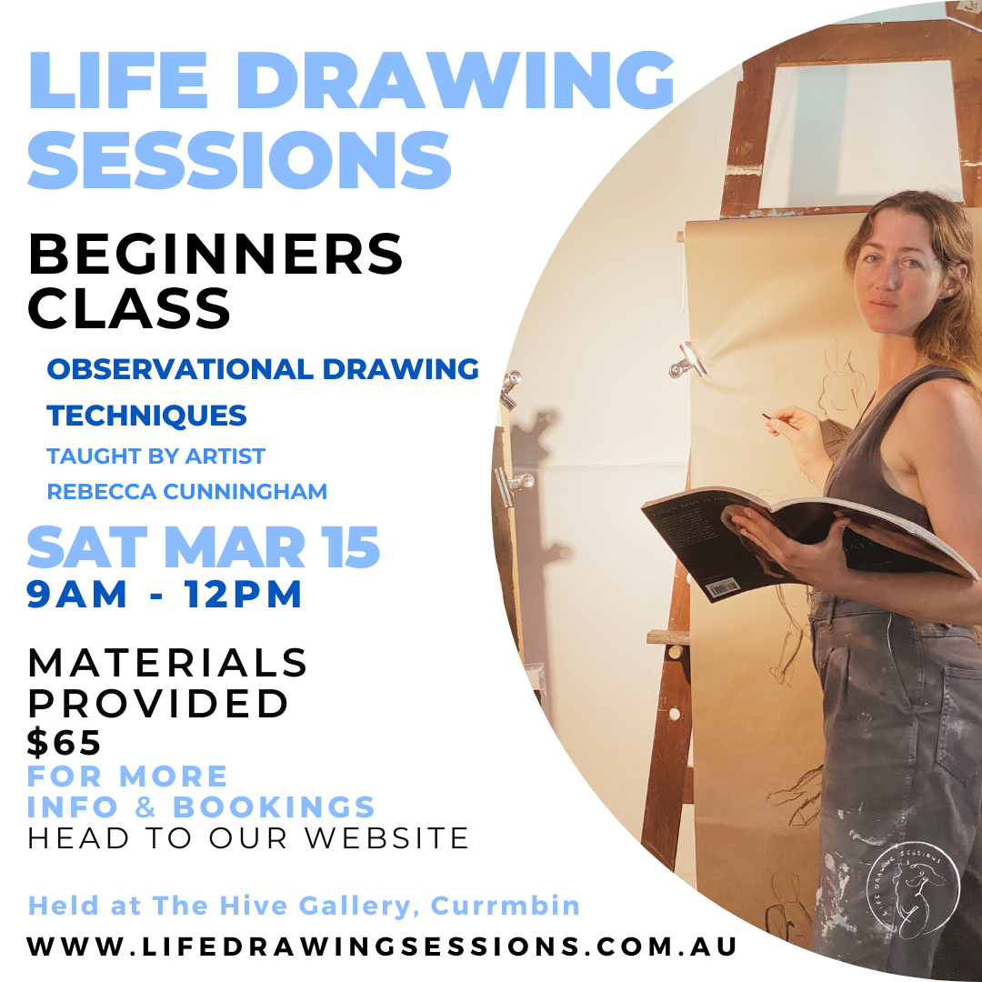 BEGINNER DRAWING WORKSHOP — Life Drawing Sessions