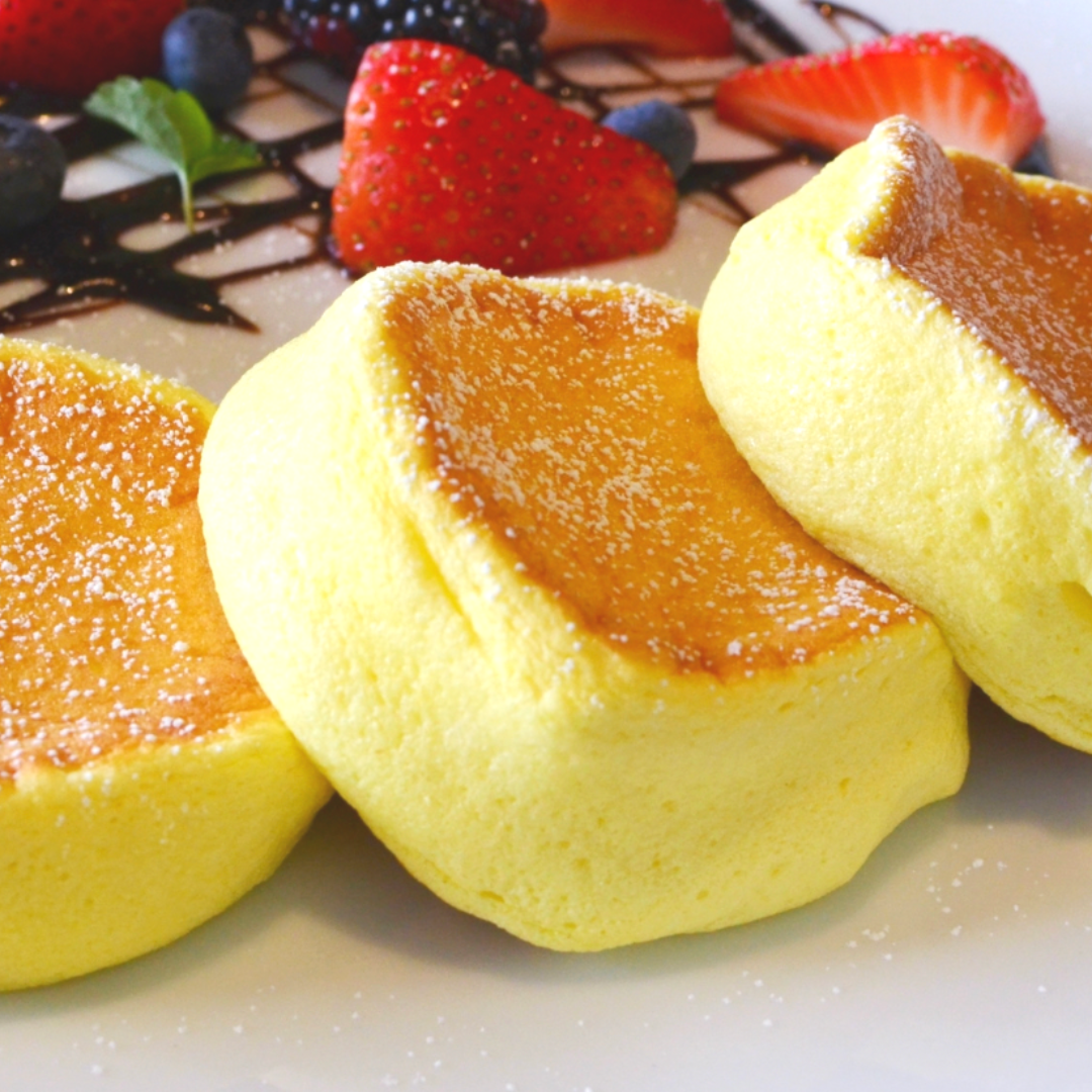 Gluten-free Japanese soufflé pancakes by Soofley NYC — OLD/JAPAN Fes ...