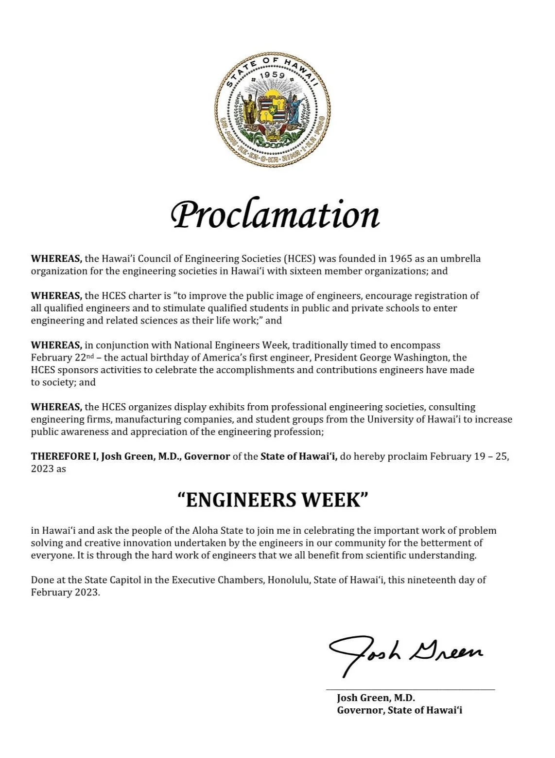 2025 Engineers Week — Hawaii Council of Engineering Societies