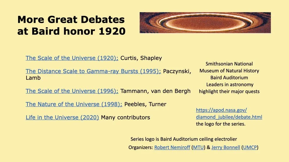 Who Really Won the 'Great Debate'? — Harlow Shapley Project