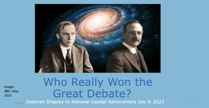 Who Really Won the 'Great Debate'? — Harlow Shapley Project