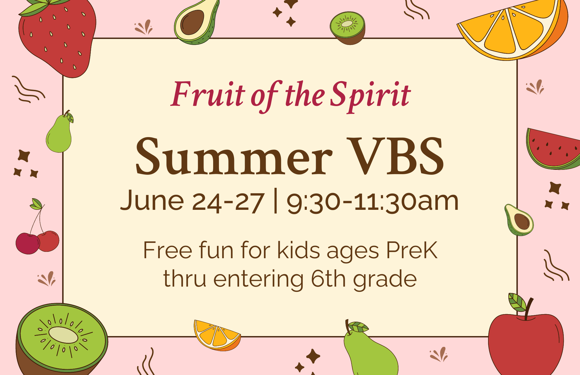 Summer VBS for Kids — Church of the Cross
