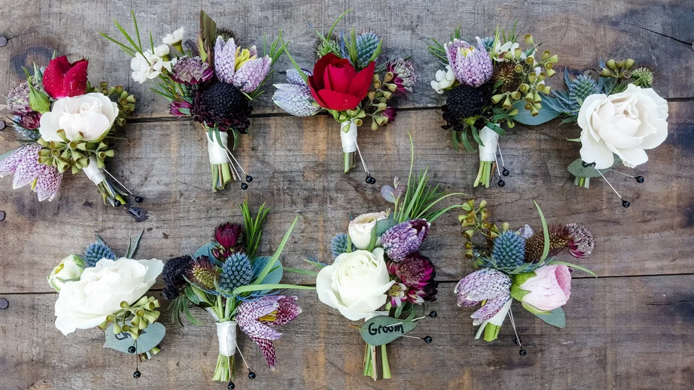 Boutonnieres and Corsages — Cool Spring Garden