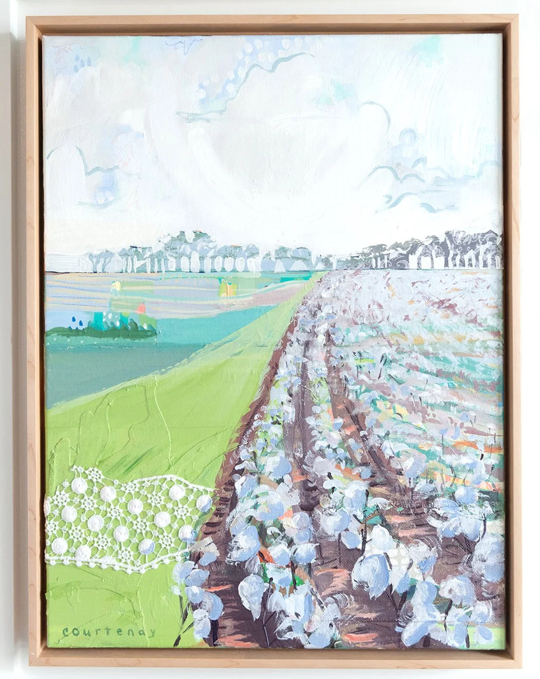 Cotton Field Painting