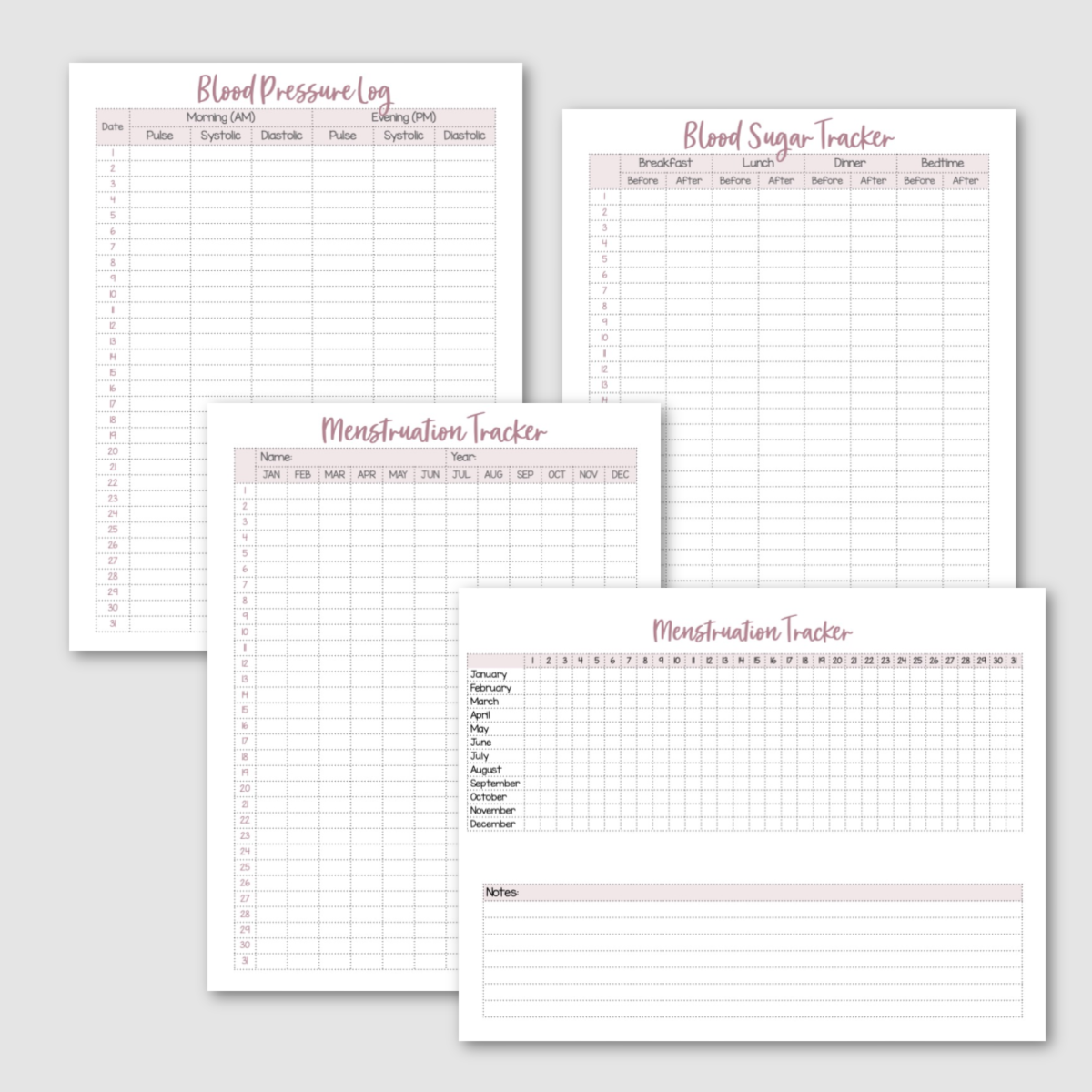 Family Medical Binder {Editable PDF} — Krafty Planner
