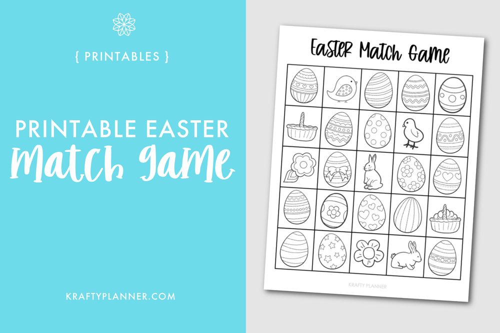 Easter Match Game — Krafty Planner