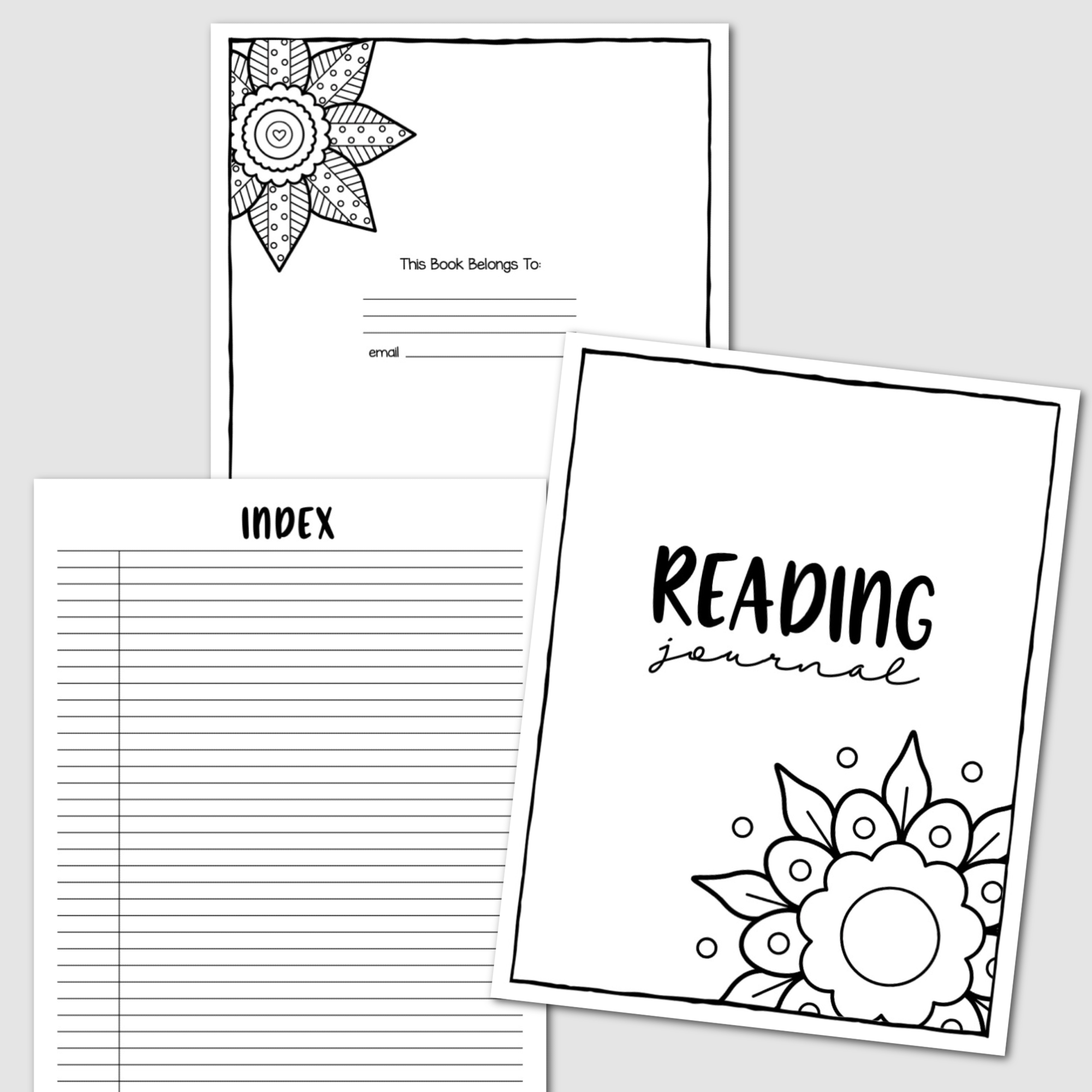 Printable Reading Journal — Krafty Planner