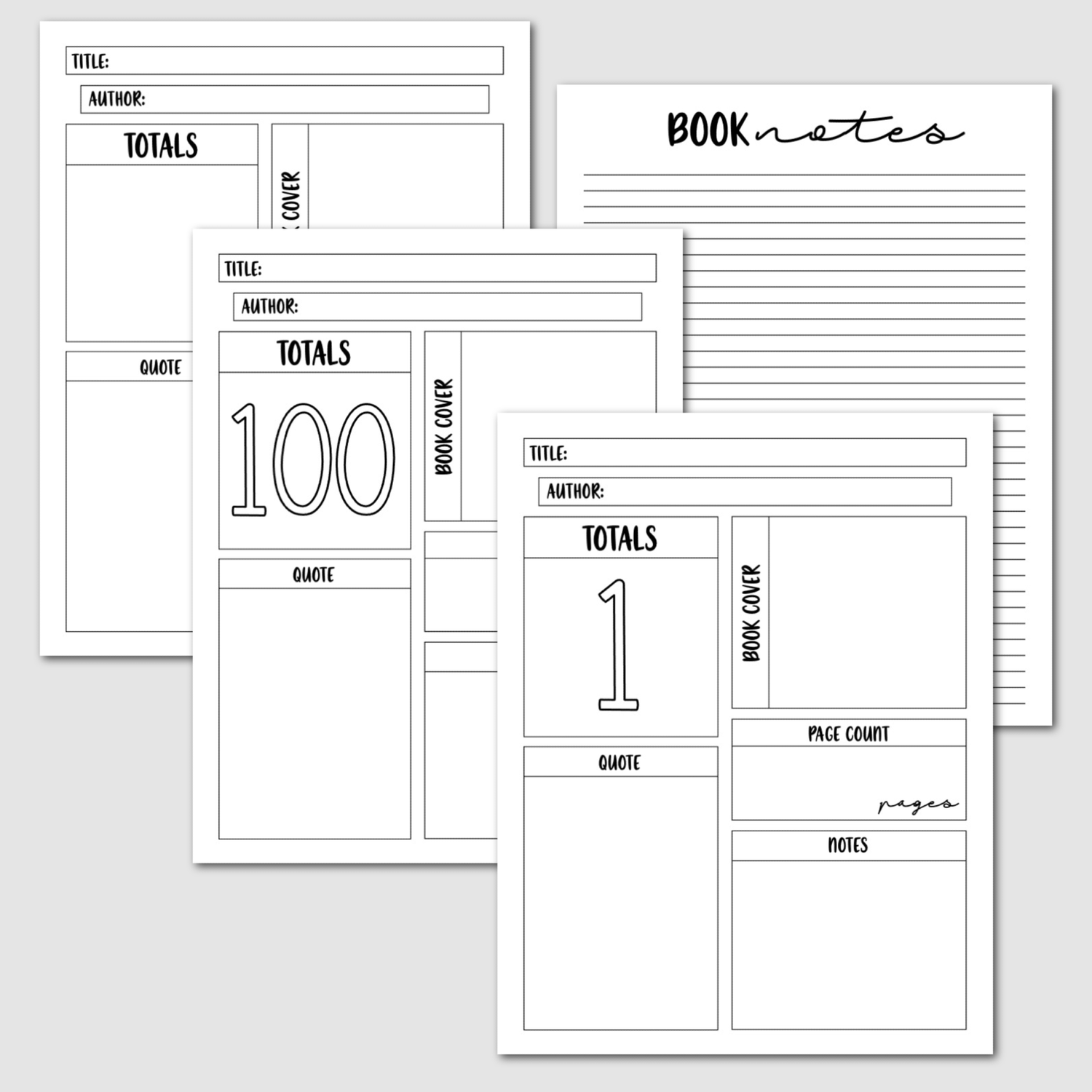 Printable Reading Journal — Krafty Planner