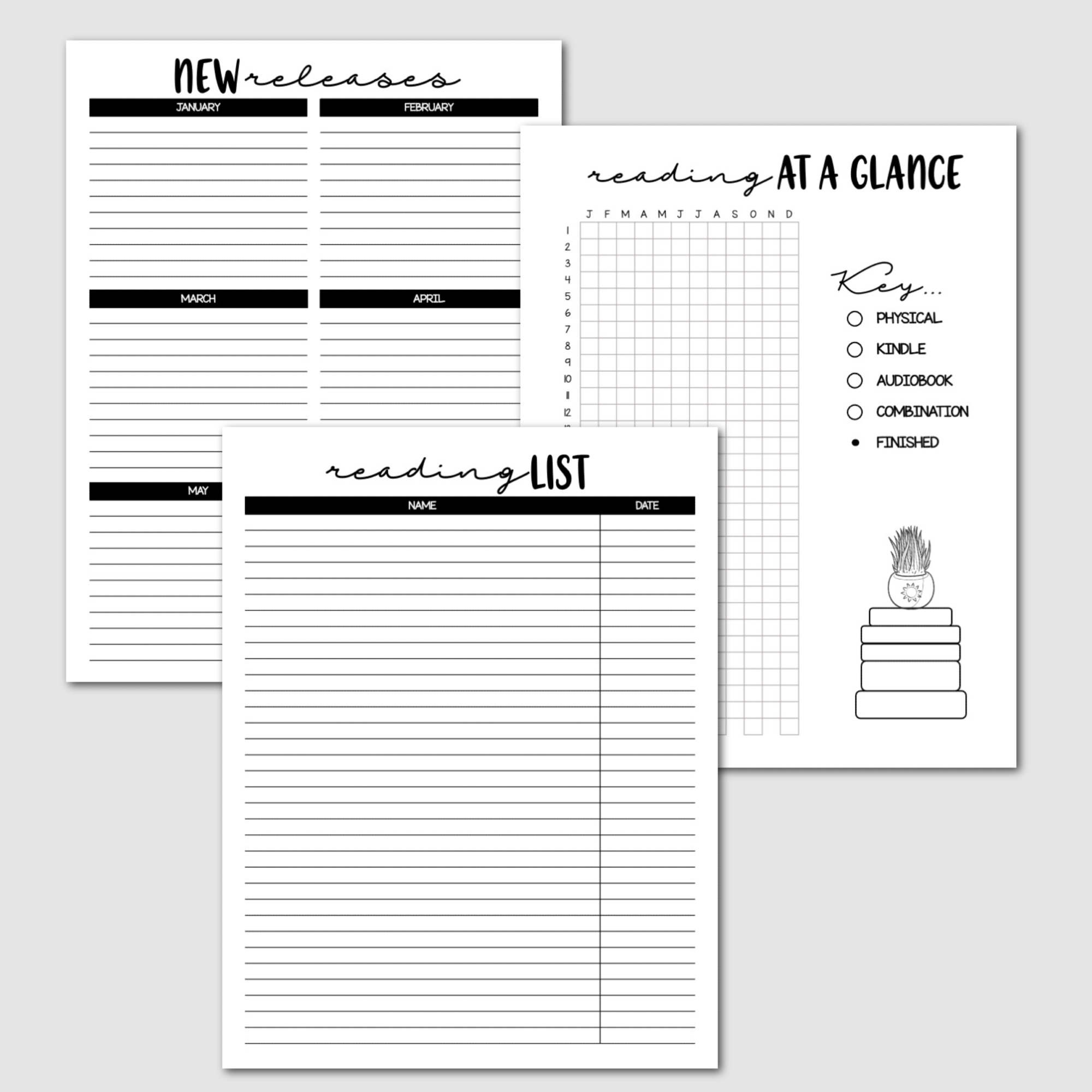 Printable Reading Journal — Krafty Planner