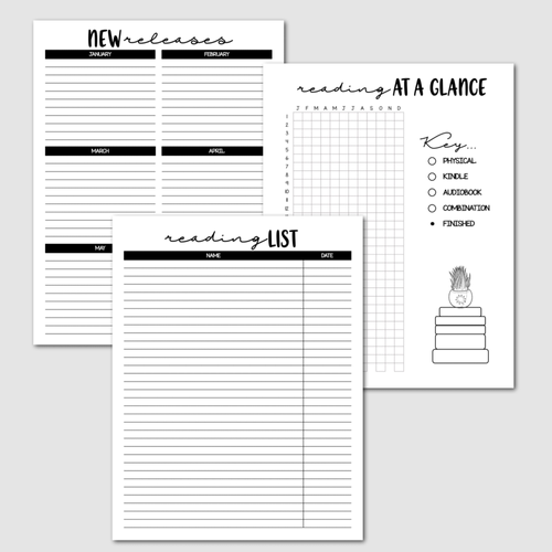 Printable Reading Journal — Krafty Planner