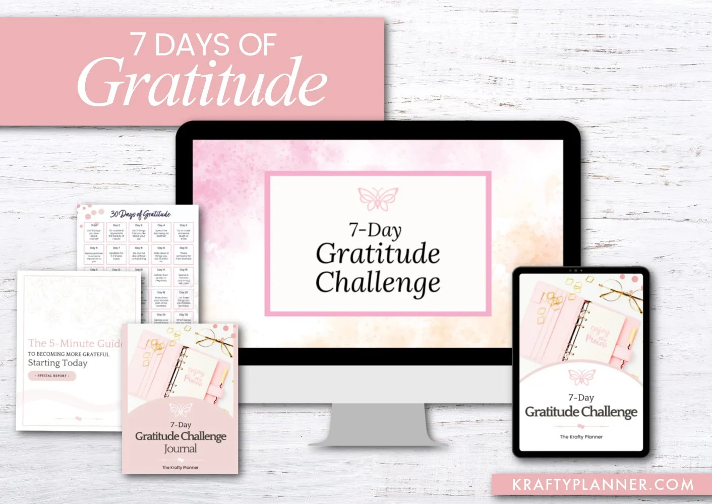 What is a Gratitude Journal & a Free Printable — Krafty Planner
