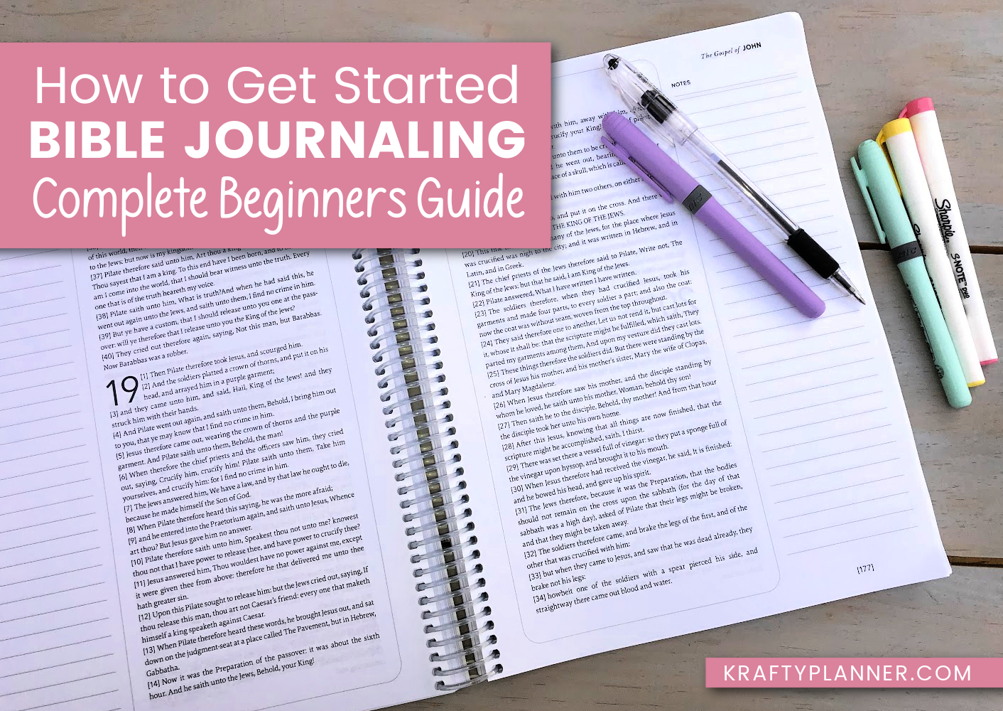 How to Get Started Bible Journaling: The Complete Beginners Guide ...